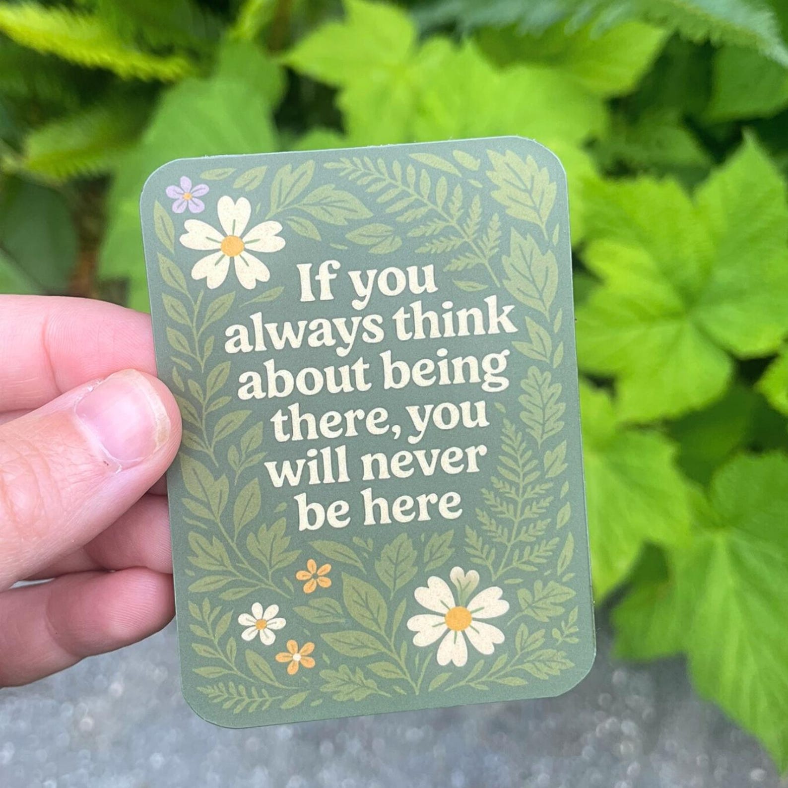 Mindfulness Sticker: Waterproof Mental Health Reminder for Anxiety and ...