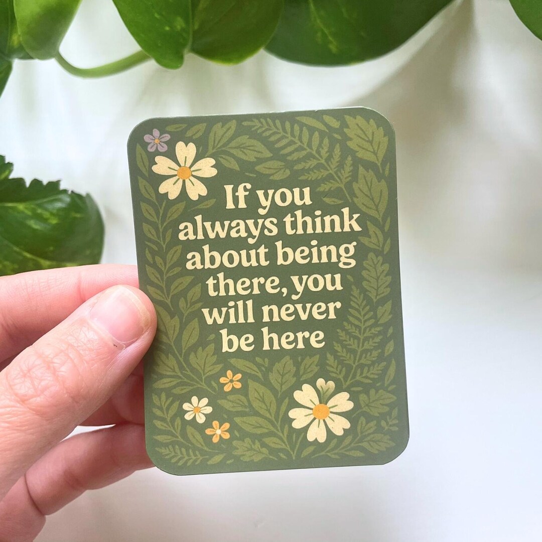 Mindfulness Sticker: Waterproof Mental Health Reminder for Anxiety and ...