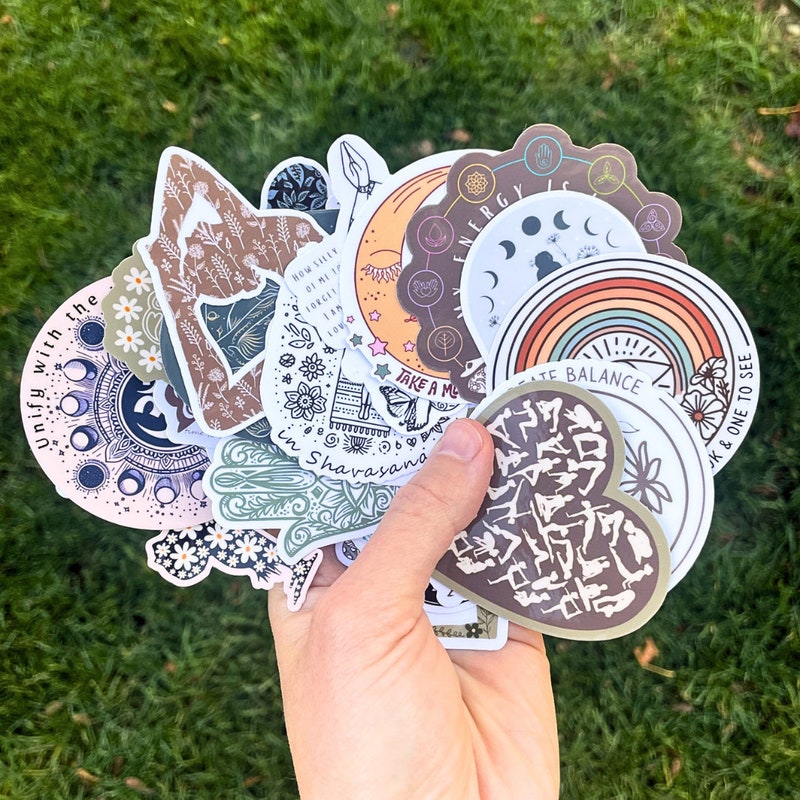Yoga Stickers - Etsy