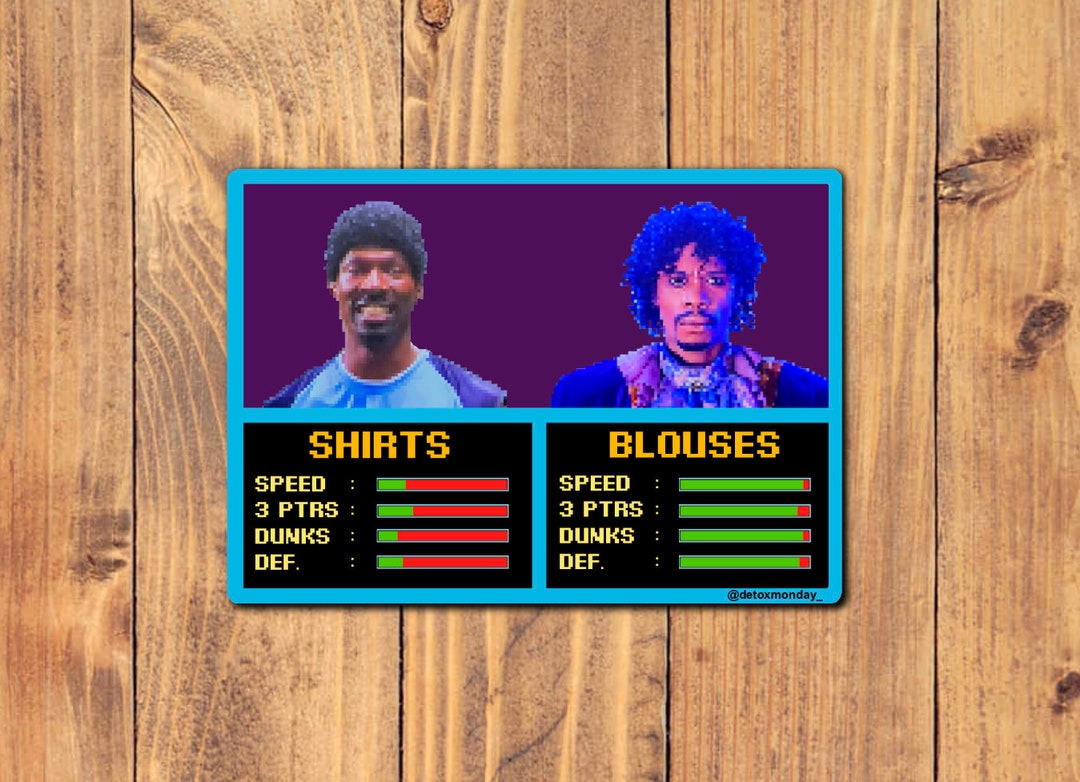 Chappelle Show Sticker the Shirts Vs. the Blouses NBA Jam Style Dave ...
