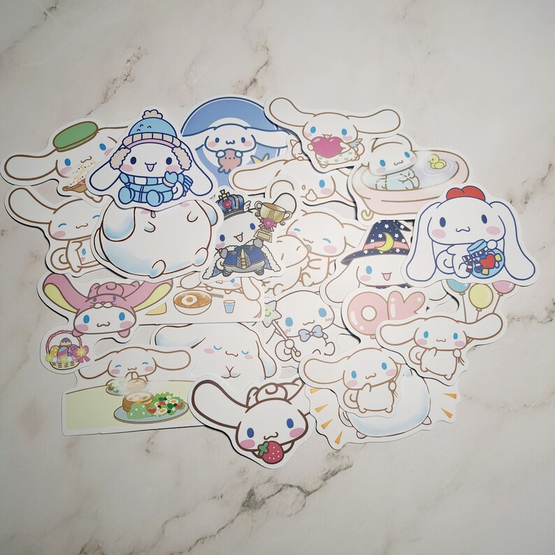 Vinyl Cinnamoroll Sticker Pack Pack of 5 Waterproof Kawaii Stickers ...