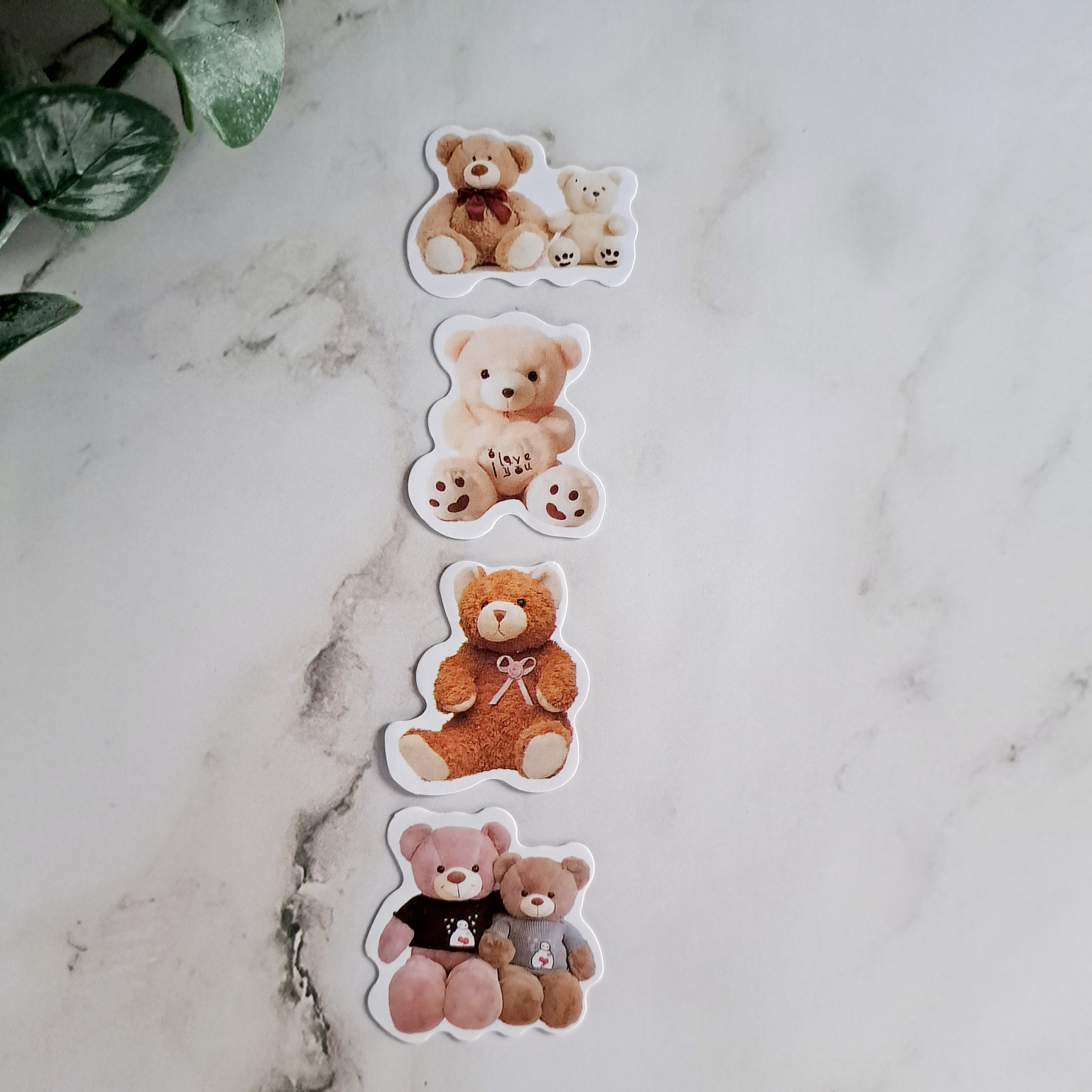 Mini Teddy Bear Sticker Pack Pack of 6 Phone Case Notebook Planner ...