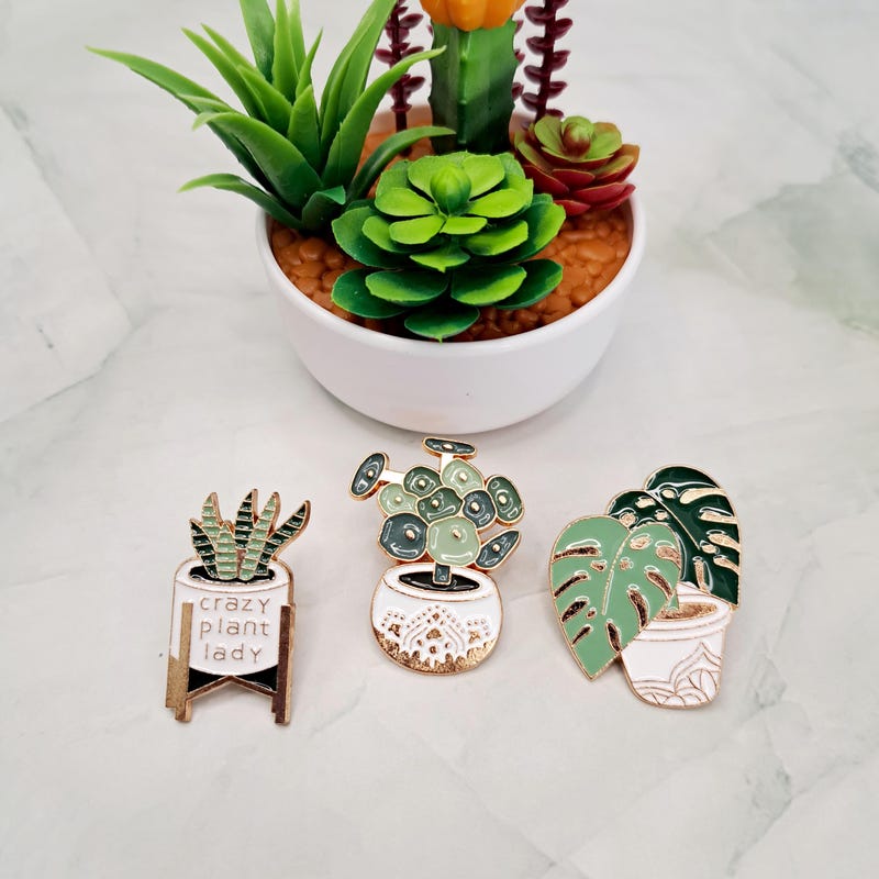 Houseplant Pin - Etsy