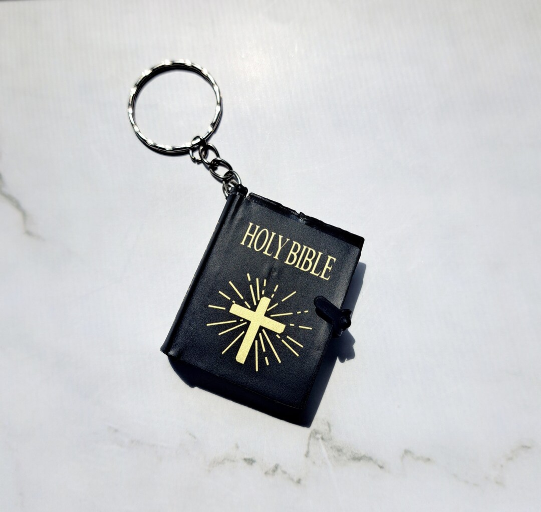 Mini Bible Keychain - Etsy