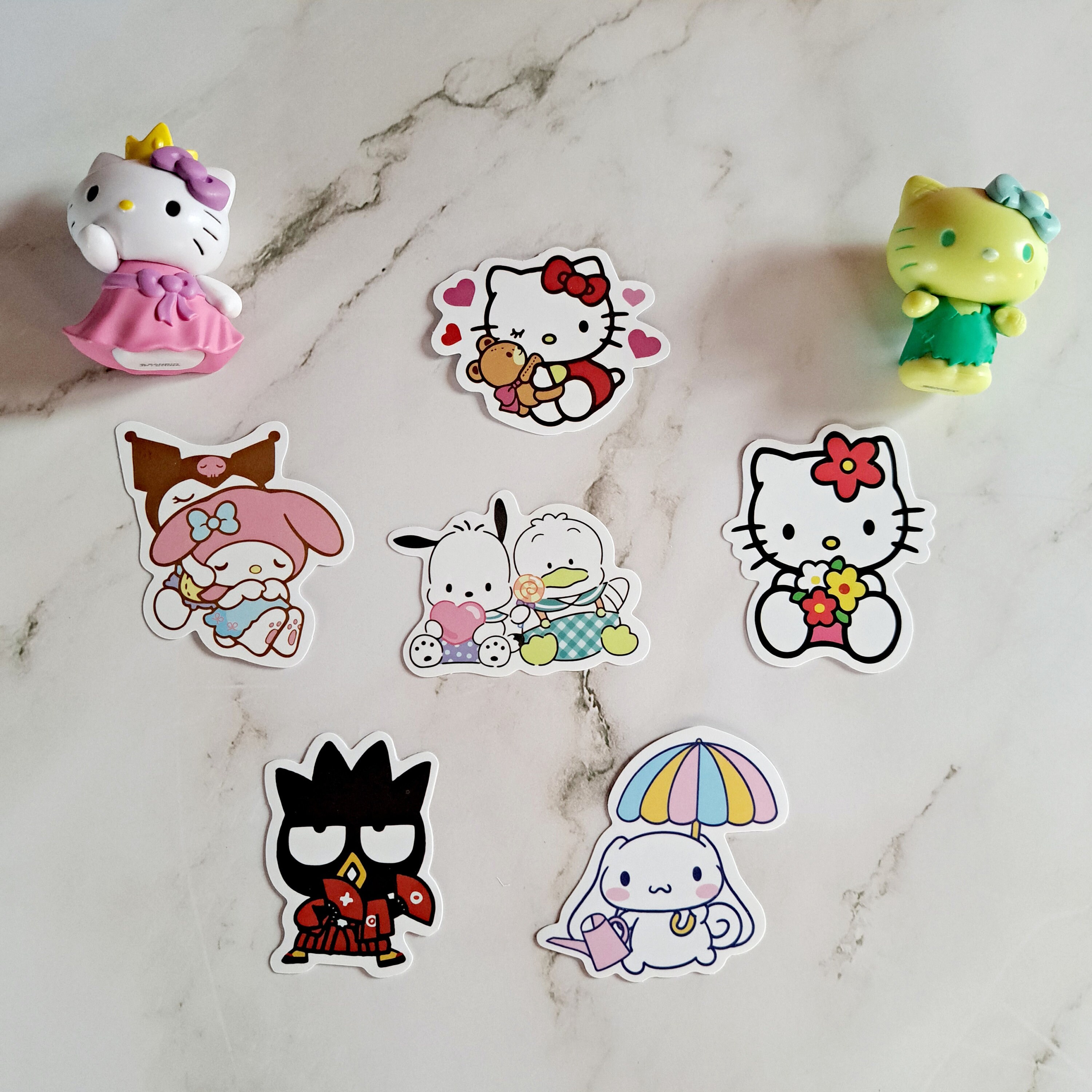 Vinyl Kawaii Sanrio Sticker Pack Pack of 10 Cute Waterproof Planner ...