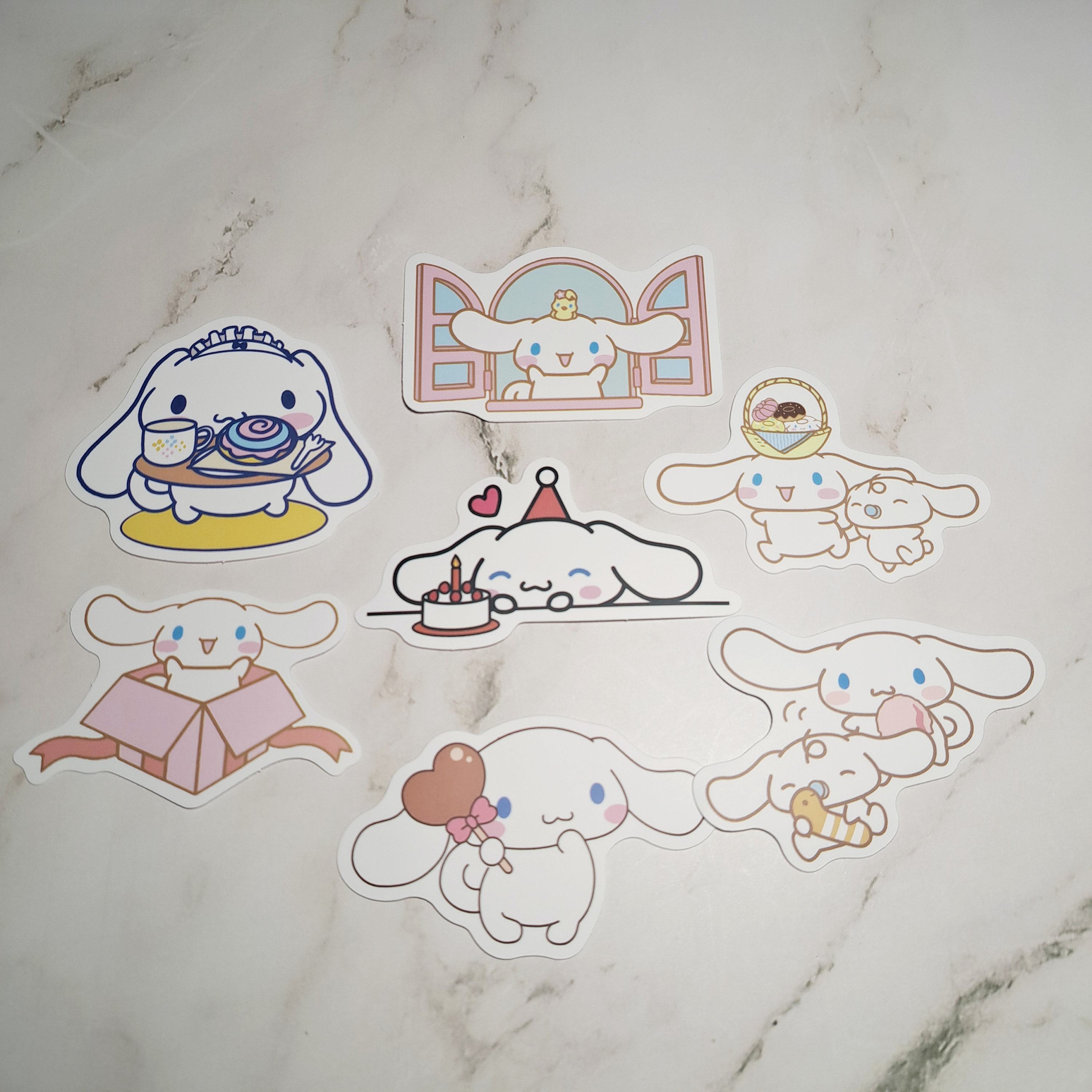 Vinyl Cinnamoroll Sticker Pack Pack of 5 Waterproof Kawaii Stickers ...