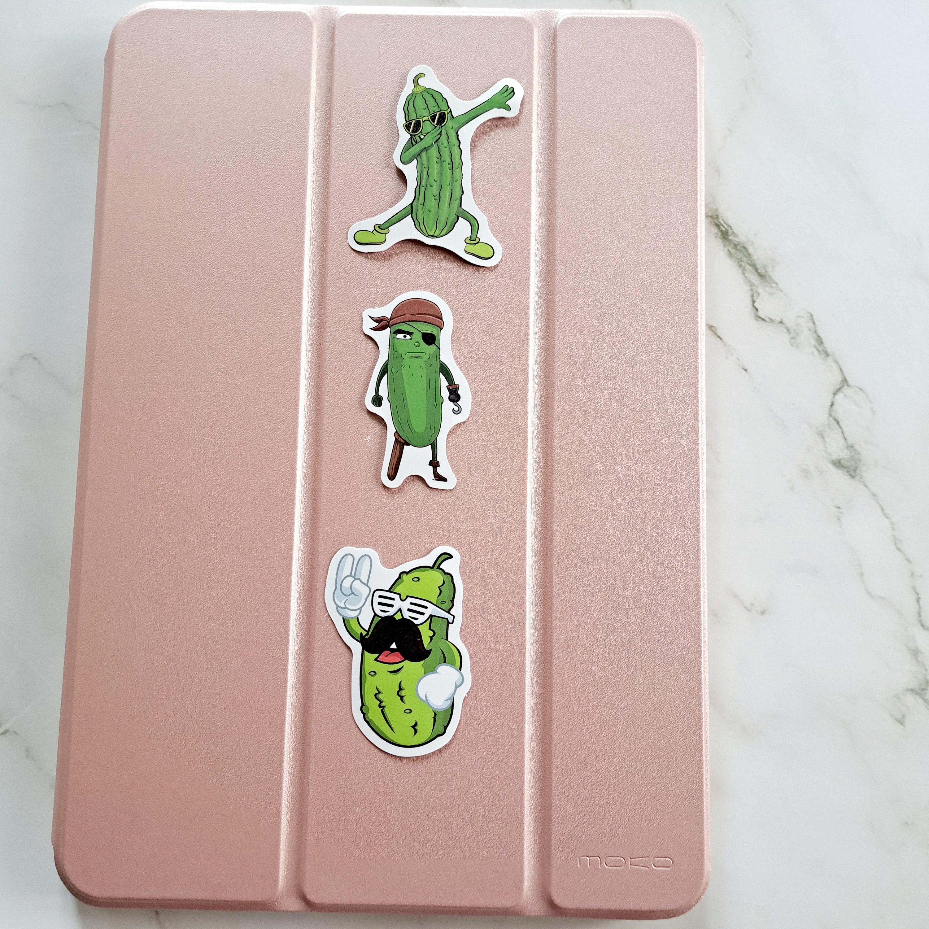 Fun Pickle Sticker Pack Pack of 5 Colorful Cartoon Pickle Stickers ...