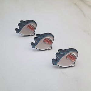 Cartoon Shark Enamel Pin| Marine Life Accessory - Etsy