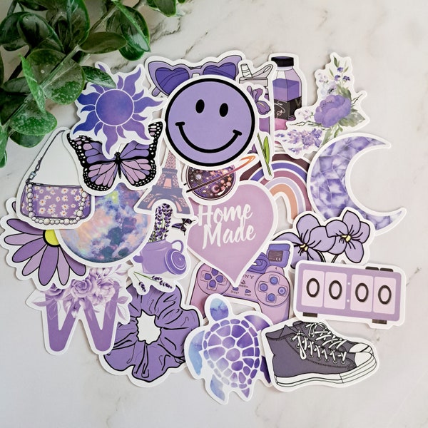 Purple Stickers - Etsy