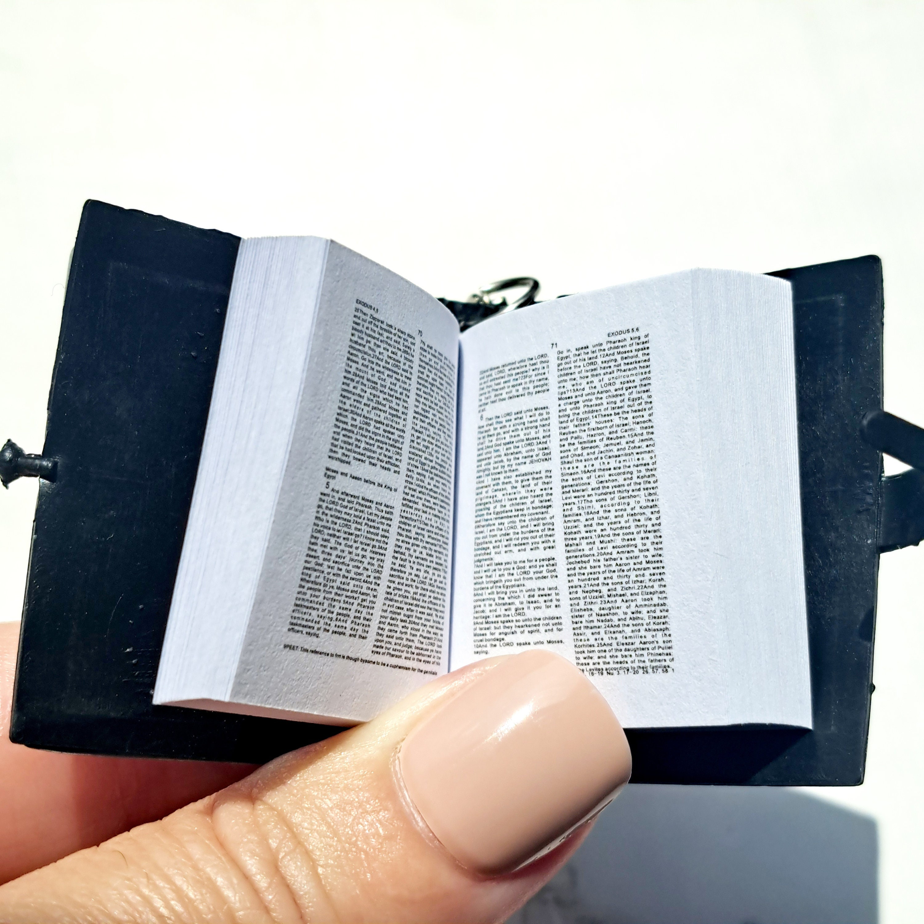 Mini Bible Keychain - Etsy