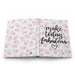 Pink Floral Hardcover Journal - Make Today Fabulous - Positive Quote ...