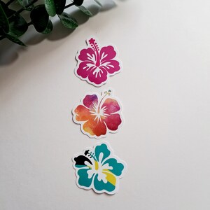 Hibiscus Flower Sticker Pack| Pack of 5| Floral Planner Stickers ...