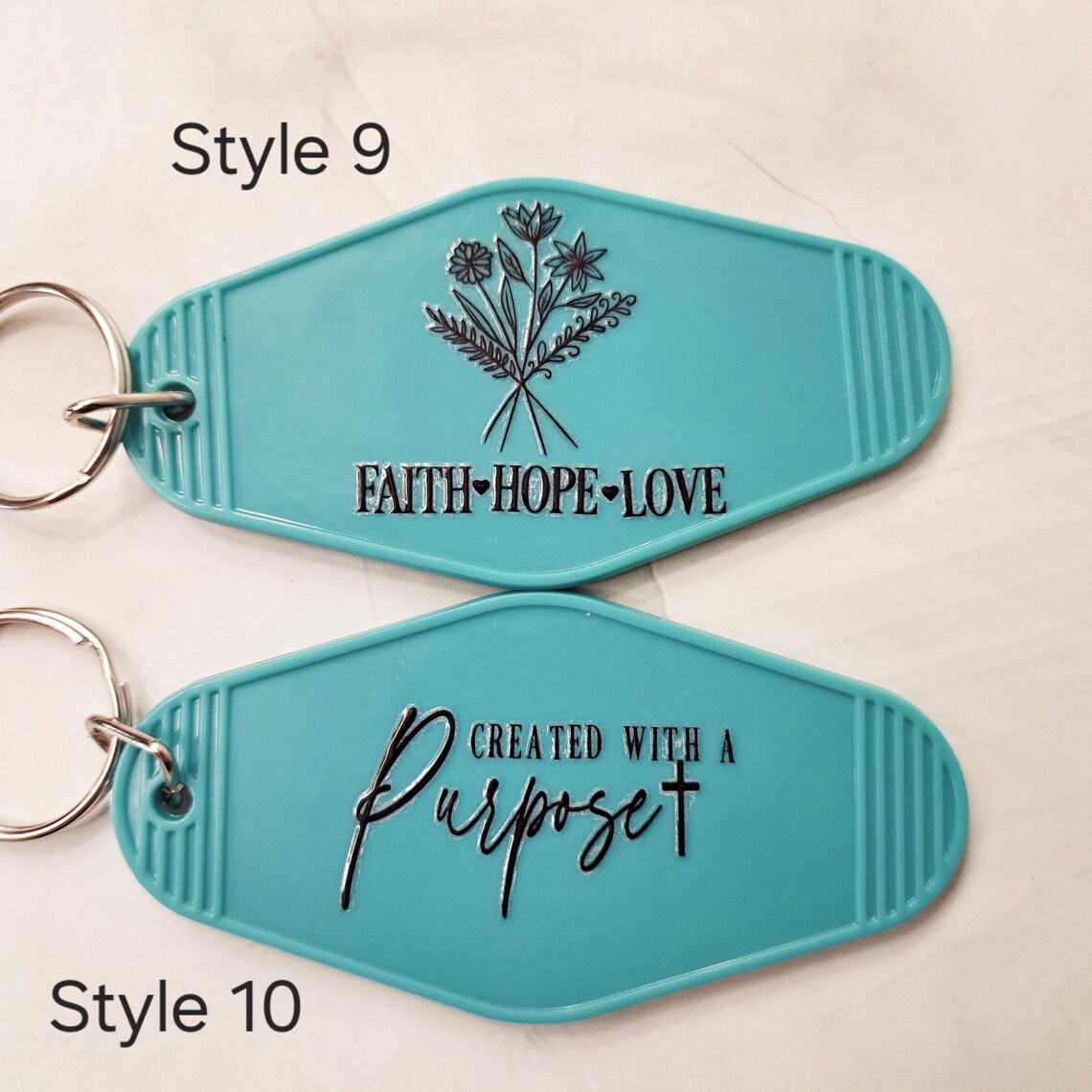 Faith Based Retro Hotel Keychain| Customizable Bag Accessory - Etsy