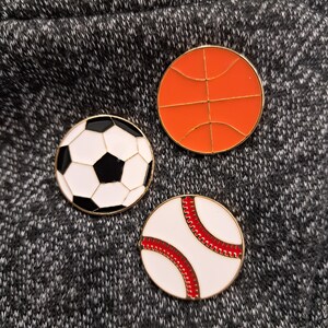 Sports Enamel Pins| Backpack Accessory - Etsy