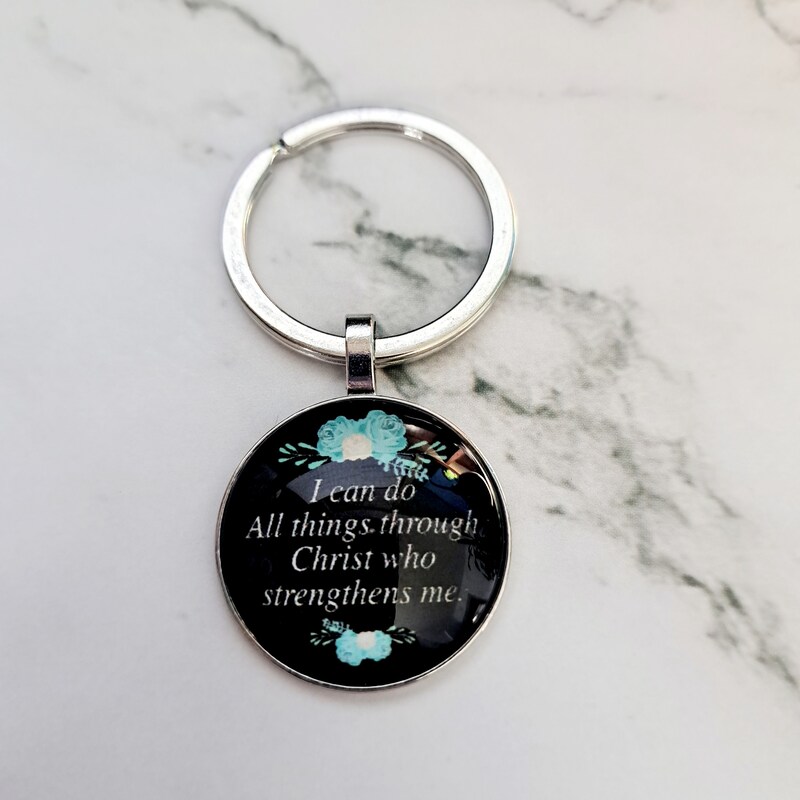 Bible Verse Keychain - Etsy