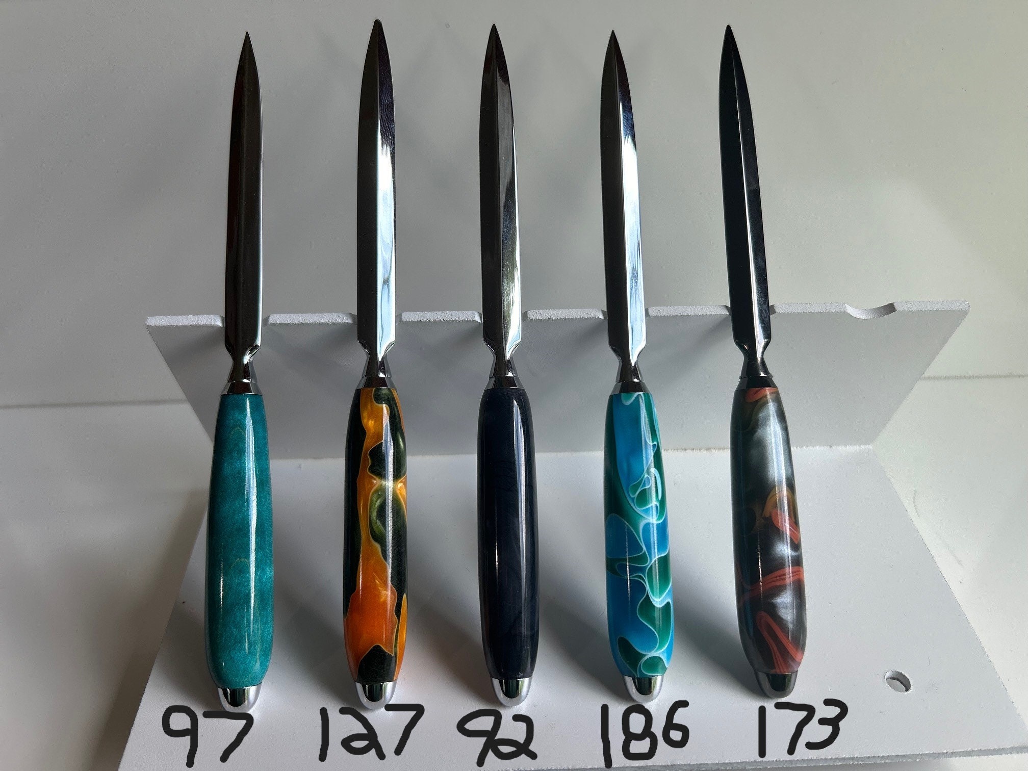 Hand Turned Acrylic Letter Opener, Letter Opener, Handmade Letter ...