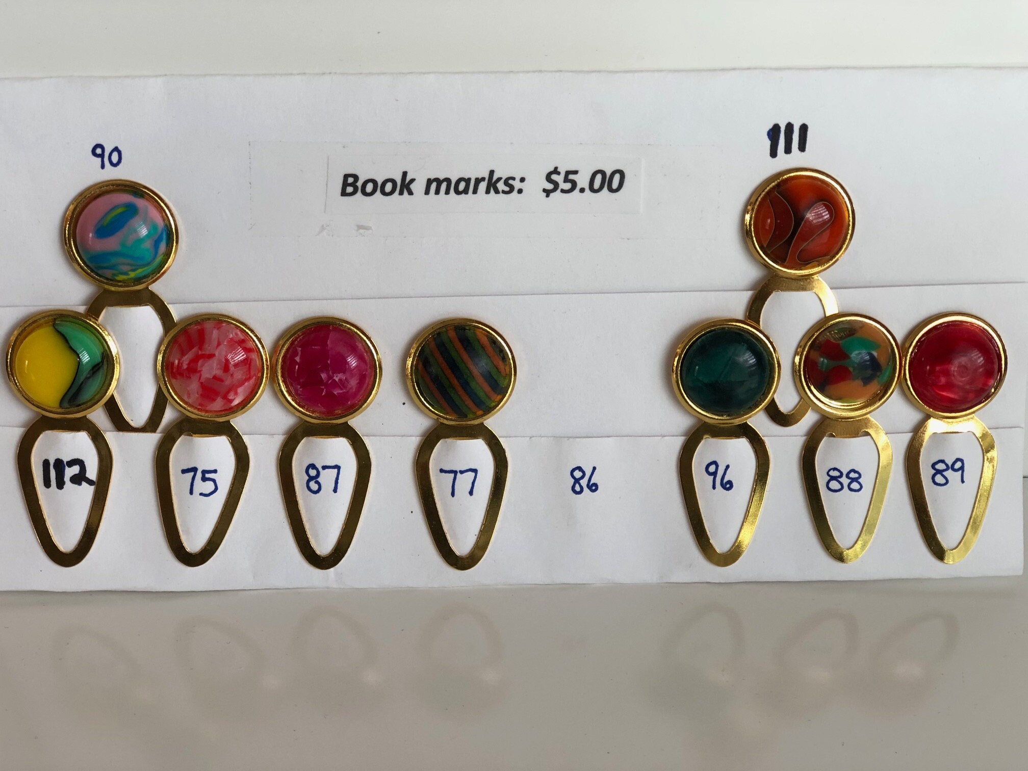 Colorful Bookmarks Bookmark Handmade Bookmark Solid - Etsy