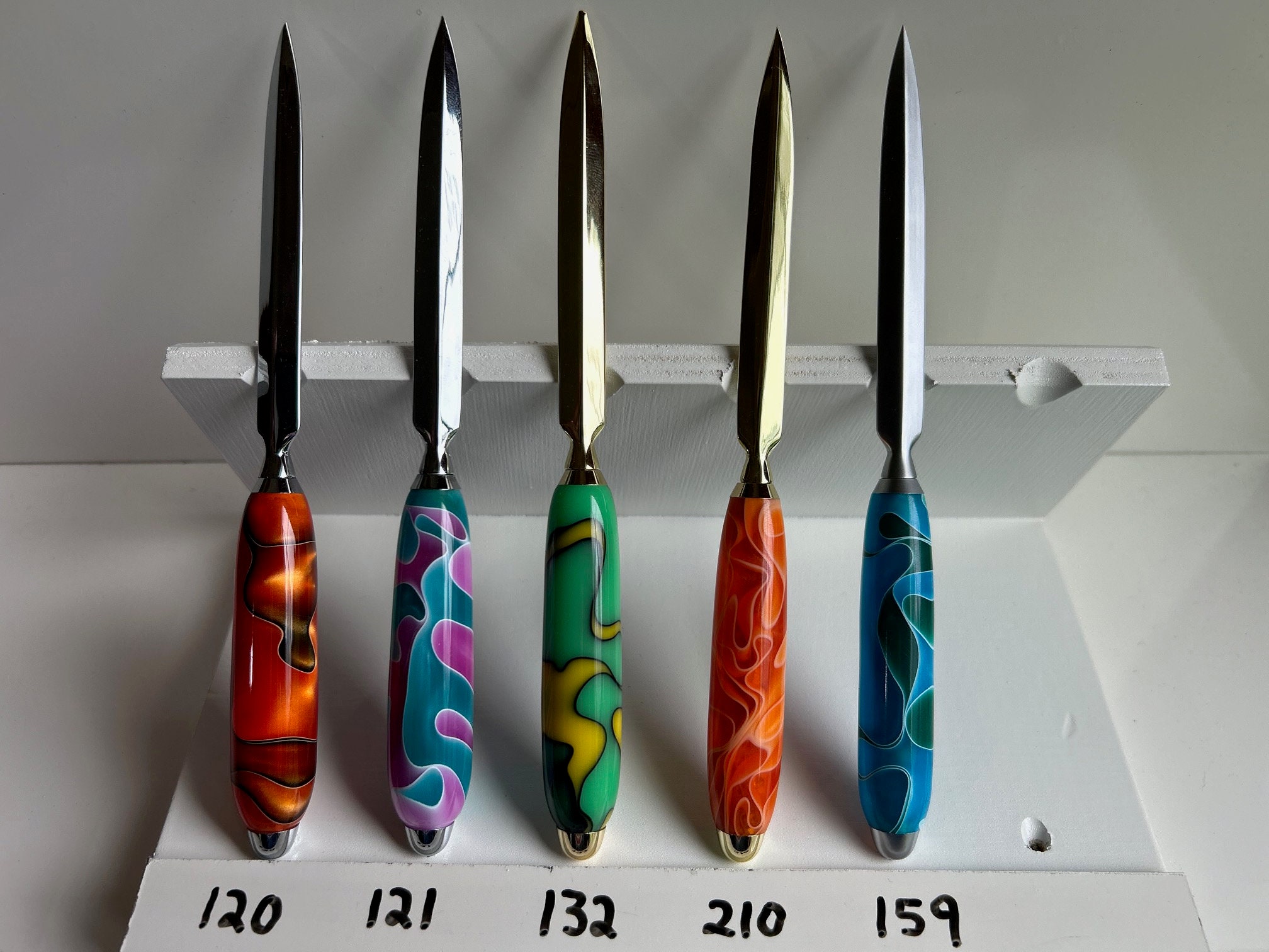 Hand Turned Acrylic Letter Opener, Letter Opener, Handmade Letter ...