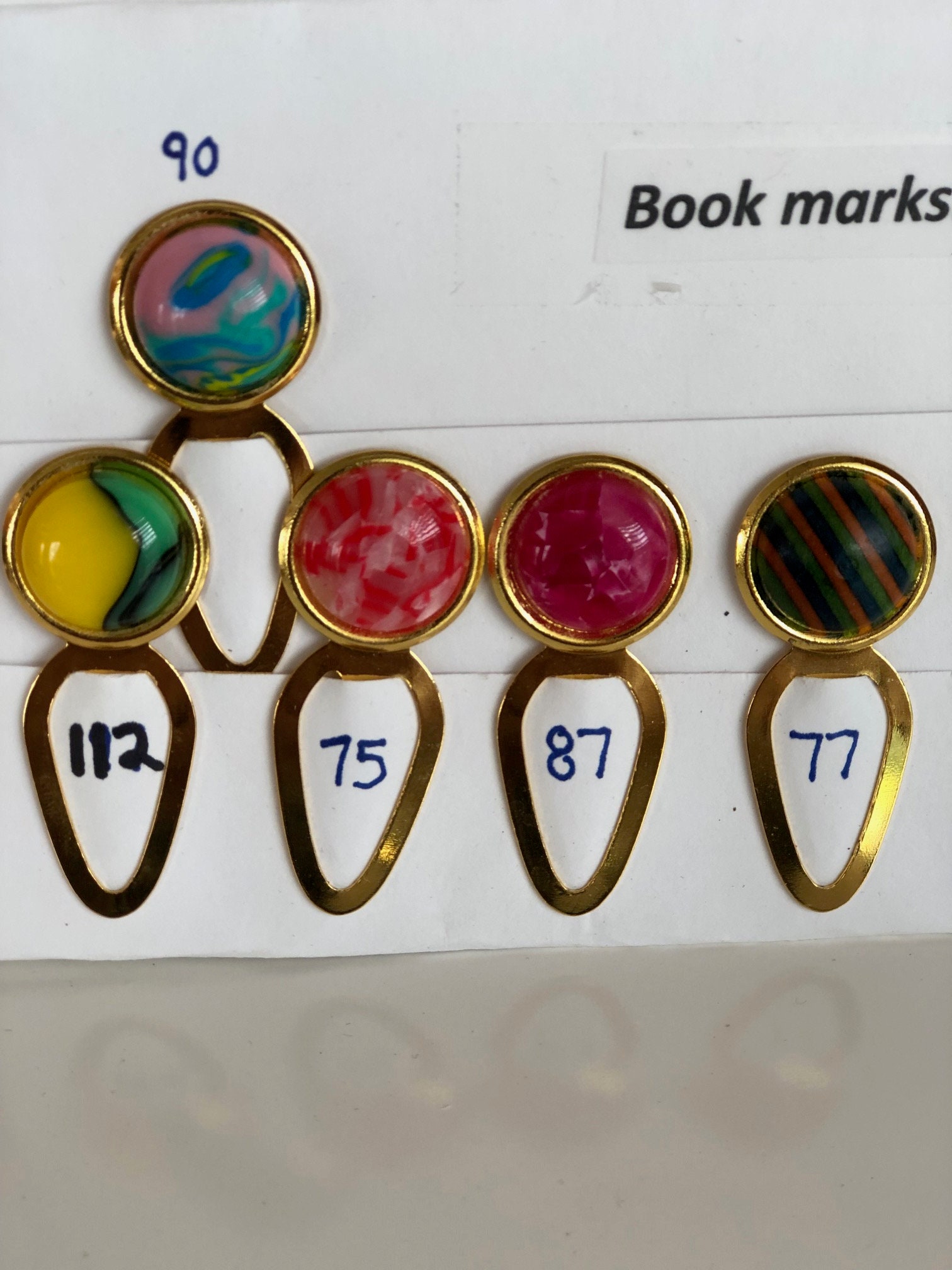 Colorful Bookmarks Bookmark Handmade Bookmark Solid - Etsy