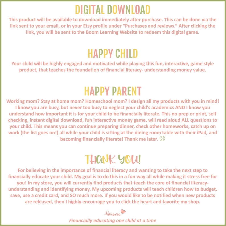 Interactive Money Game | INSTANT DOWNLOAD | Money Identification | Math ...