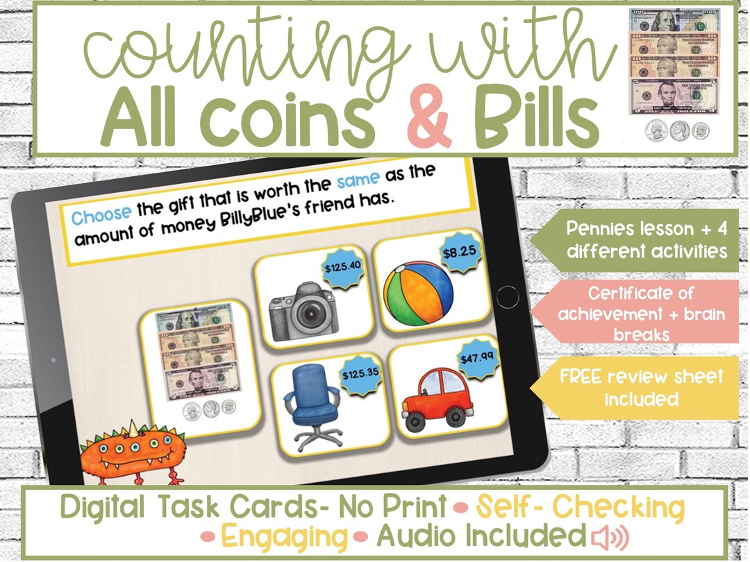 Interactive Money Game | INSTANT DOWNLOAD | Money Identification | Math ...