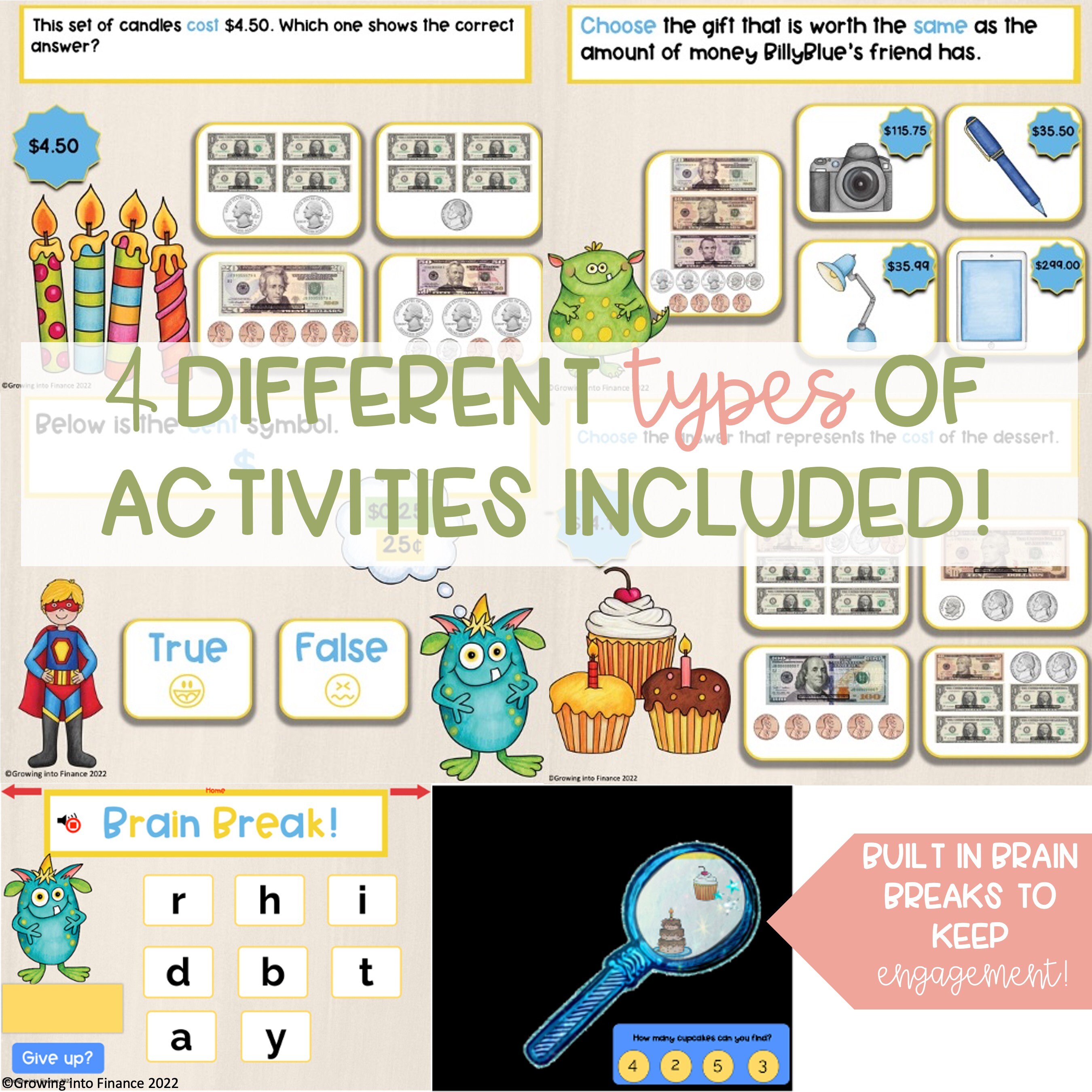 Interactive Money Game | INSTANT DOWNLOAD | Money Identification | Math ...