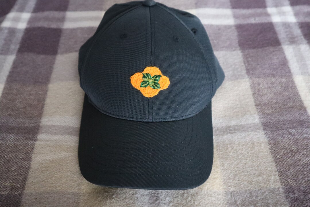 Persimmon Embroidered Baseball Cap - Etsy