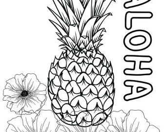 Aloha Coloring Pages