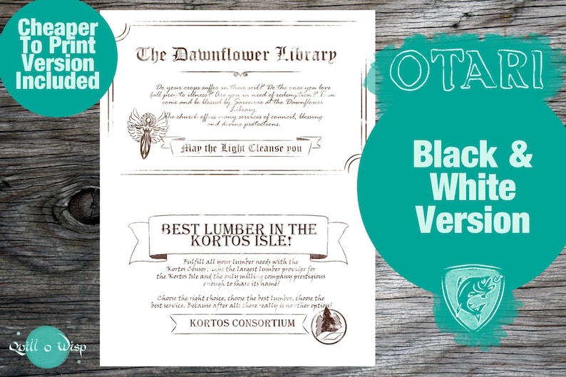 Troubles in Otari Handouts | Pathfinder 2e | Roleplaying Game Gifts ...