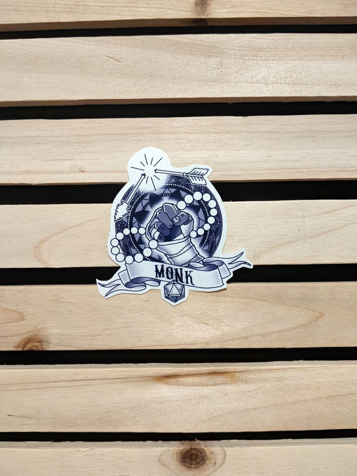 Dnd Monk Sticker Dnd Class Sticker Dnd Sticker Dnd 5e - Etsy