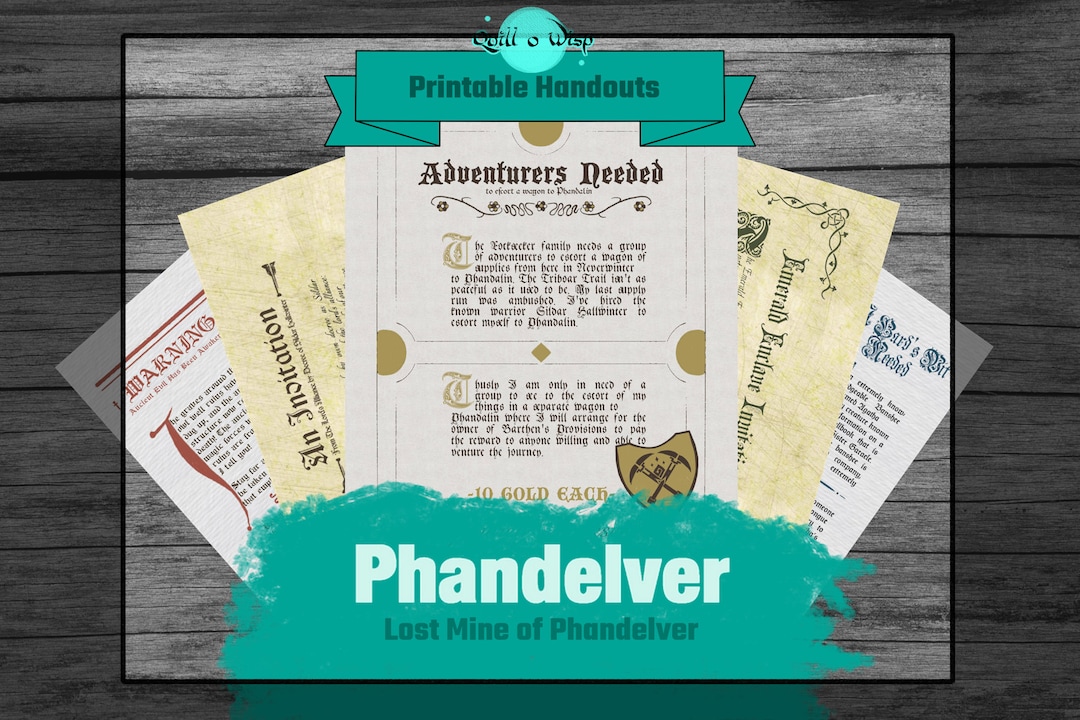 Lost Mine of Phandelver Flyers | Unique TTRPG Digital Handouts for Dnd ...