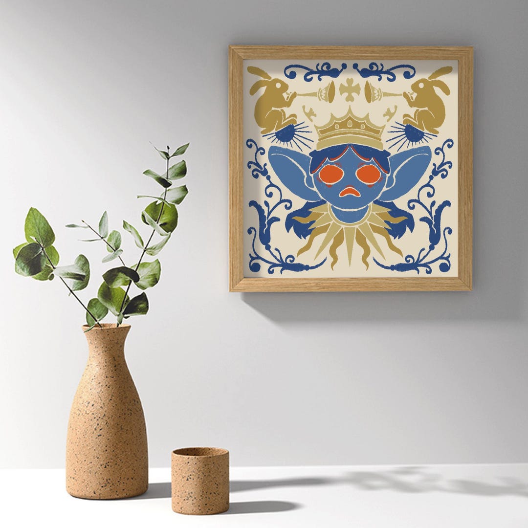 Printable Fantasy Art | Printable Square Art | Dnd Druid Art | DM Gift ...