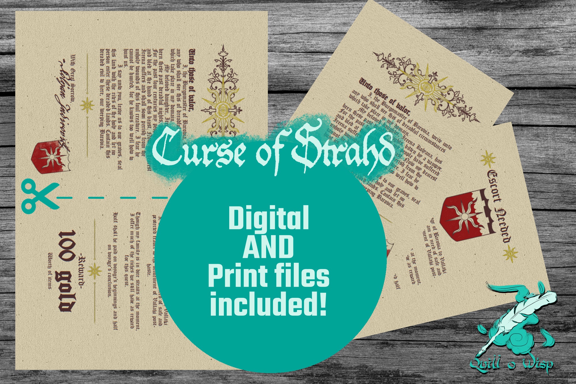 Curse of Strahd 5e Dnd Handouts Dnd Ravenloft Dnd Gifts - Etsy