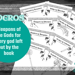 Theros 5e Dnd Weapon Cards Dnd Cards Dnd Gifts A TTRPG Dnd Digital ...