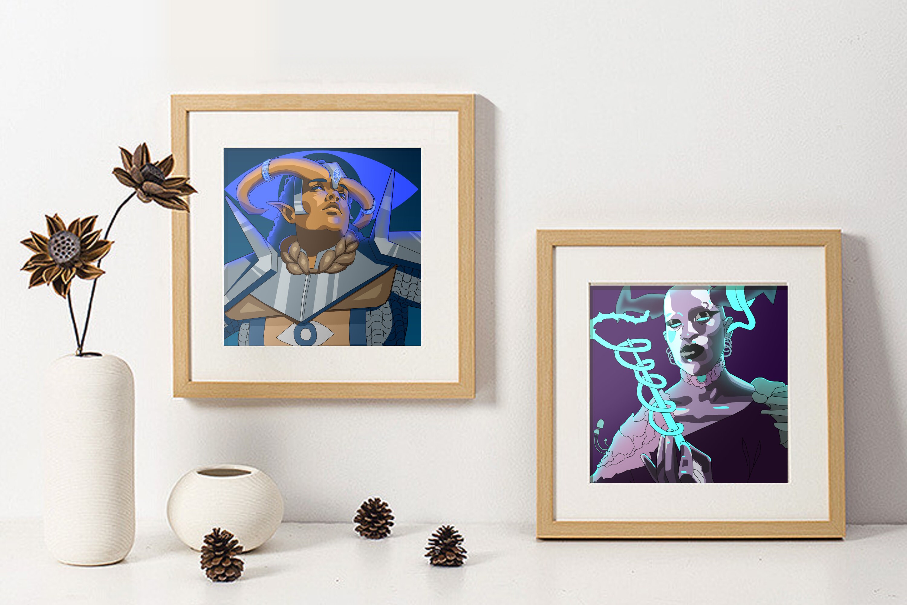 Printable Fantasy Art Printable Art A4 Dnd Underdark Druid - Etsy