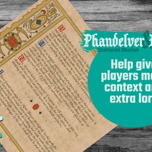 Phandelver Shattered Obelisk Printable DM Handouts Dnd Props Set Gift ...