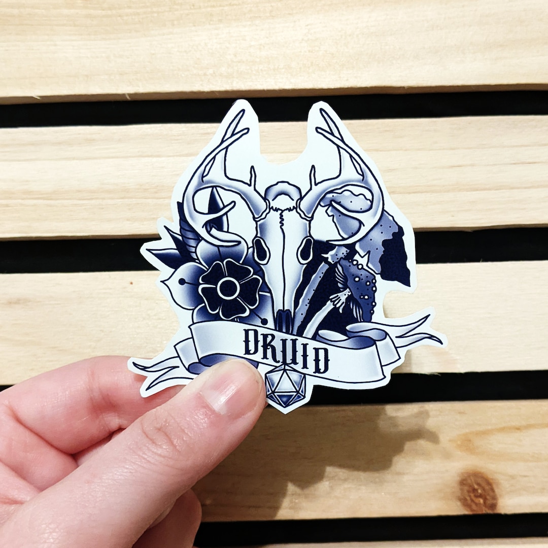 Dnd Druid Sticker | Dnd Class Sticker | Dnd Sticker | Dnd 5e - Etsy