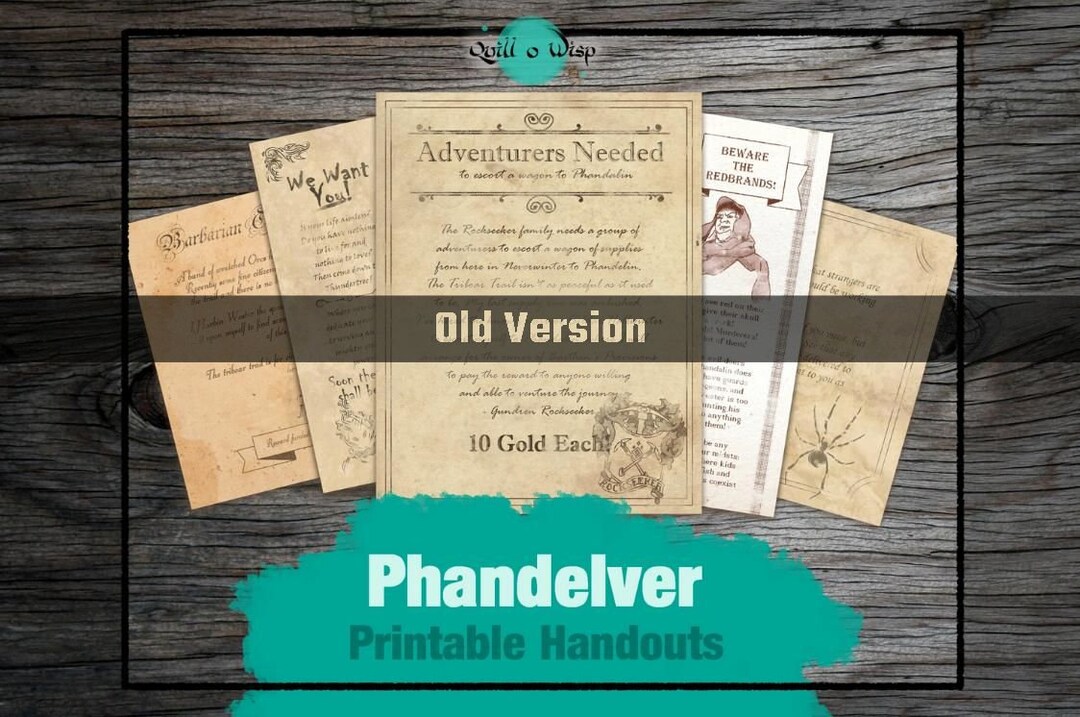Old Versionlost Mine of Phandelver Flyers | A TTRPG Digital Download DM ...