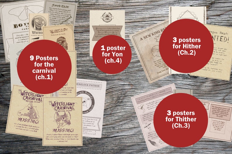 Witchlight Carnival Flyers | Digital TTRPG Flyers Carnival Handouts ...