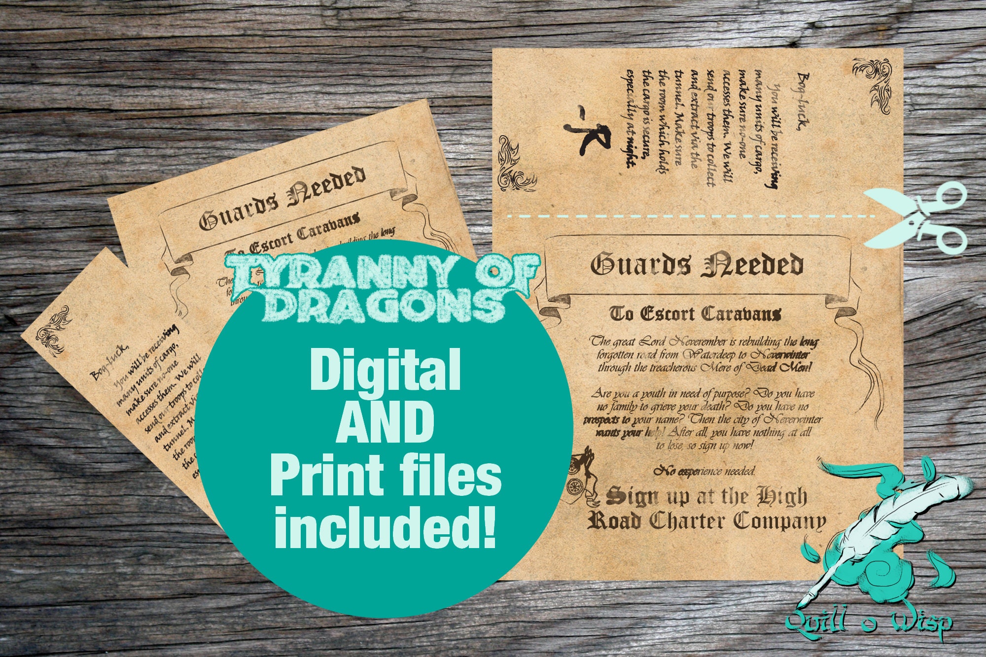 Tyranny of Dragons Handouts | Fantasy Roleplaying Game Props and Gifts ...