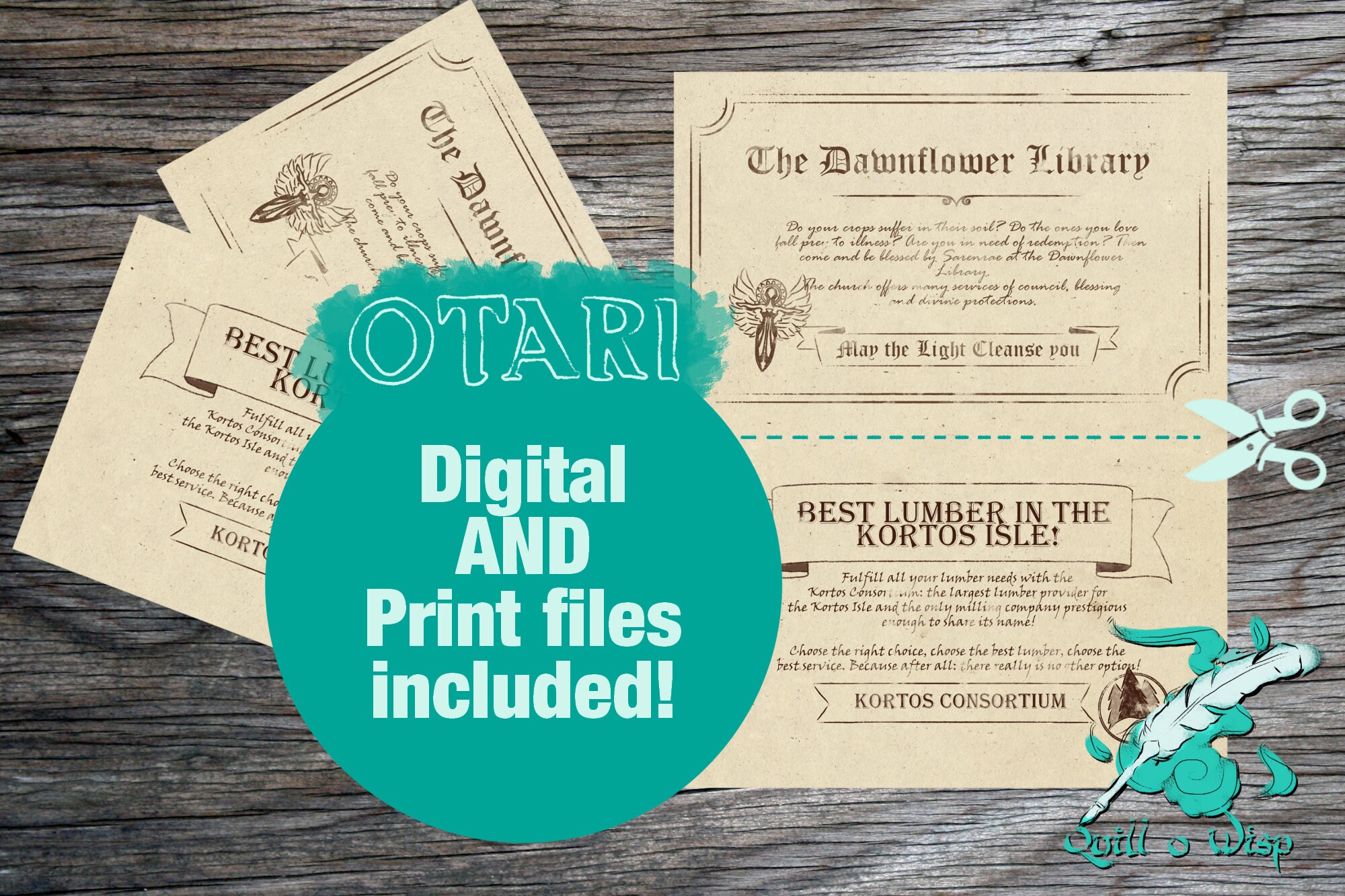 Troubles in Otari Handouts | Pathfinder 2e | Roleplaying Game Gifts ...