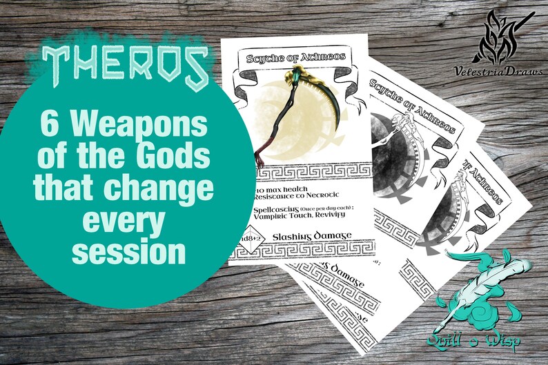 Theros 5e Dnd Side Quests Dnd Campaign Dnd Gifts A TTRPG - Etsy