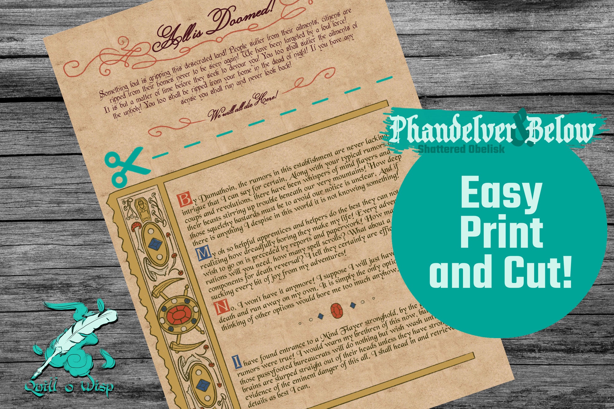 Phandelver Shattered Obelisk Printable DM Handouts Dnd Props Set Gift ...