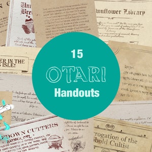 Troubles in Otari Handouts | Pathfinder 2e | Roleplaying Game Gifts ...