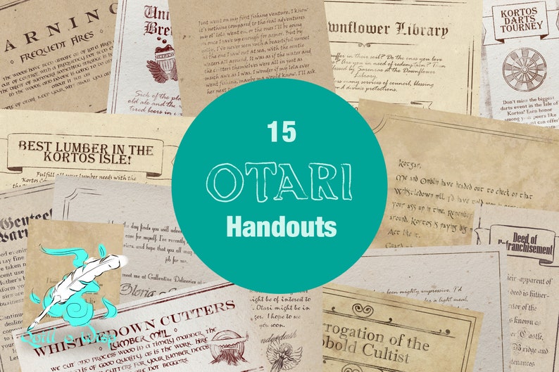 Troubles in Otari Handouts | Pathfinder 2e | Roleplaying Game Gifts ...