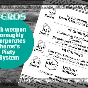 Theros 5E Dnd Weapon Cards Digital Download for TTRPG Enthusiasts - Etsy