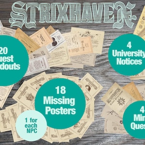 Strixhaven 5e Side Quests for D&D: Digital DM Download Gifts - Etsy