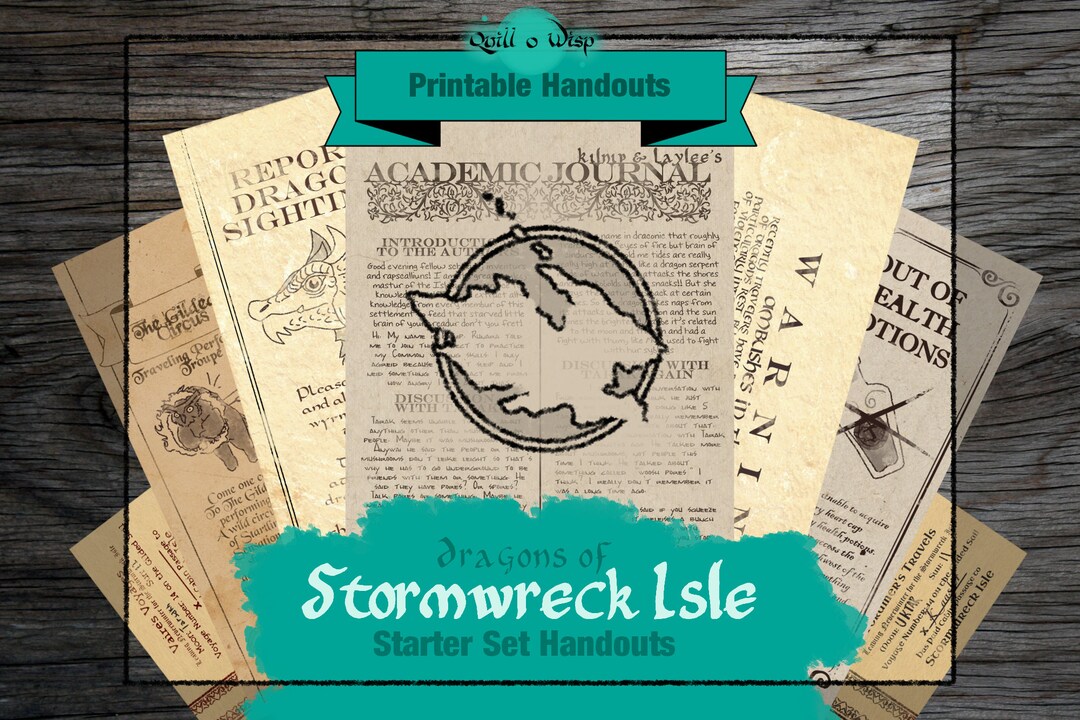 Dnd Stormwreck Isle Fliers | Digital TTRPG Dungeons Master Gift for Dnd ...