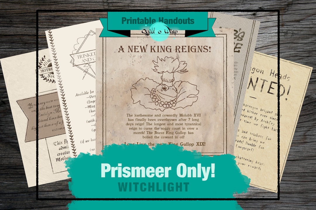 Prismeer Only - Witchlight Flyers | Digital TTRPG Flyers Carnival ...