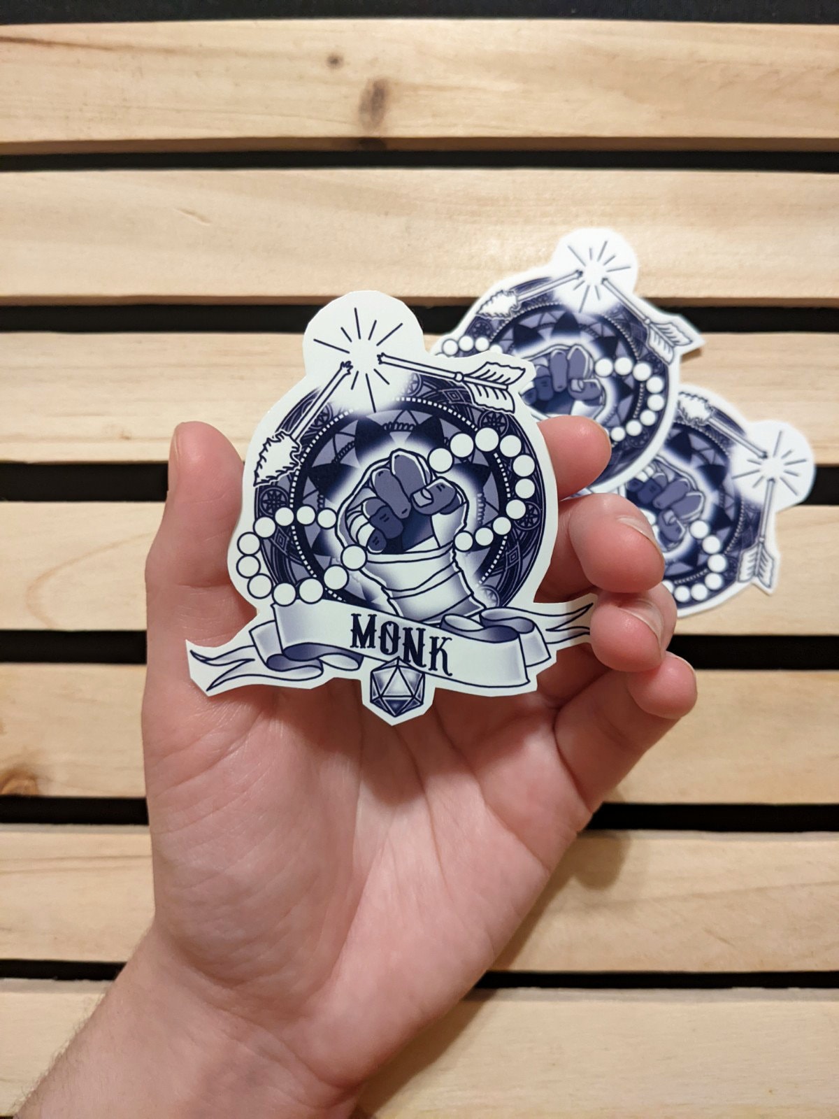 Dnd Monk Sticker Dnd Class Sticker Dnd Sticker Dnd 5e - Etsy